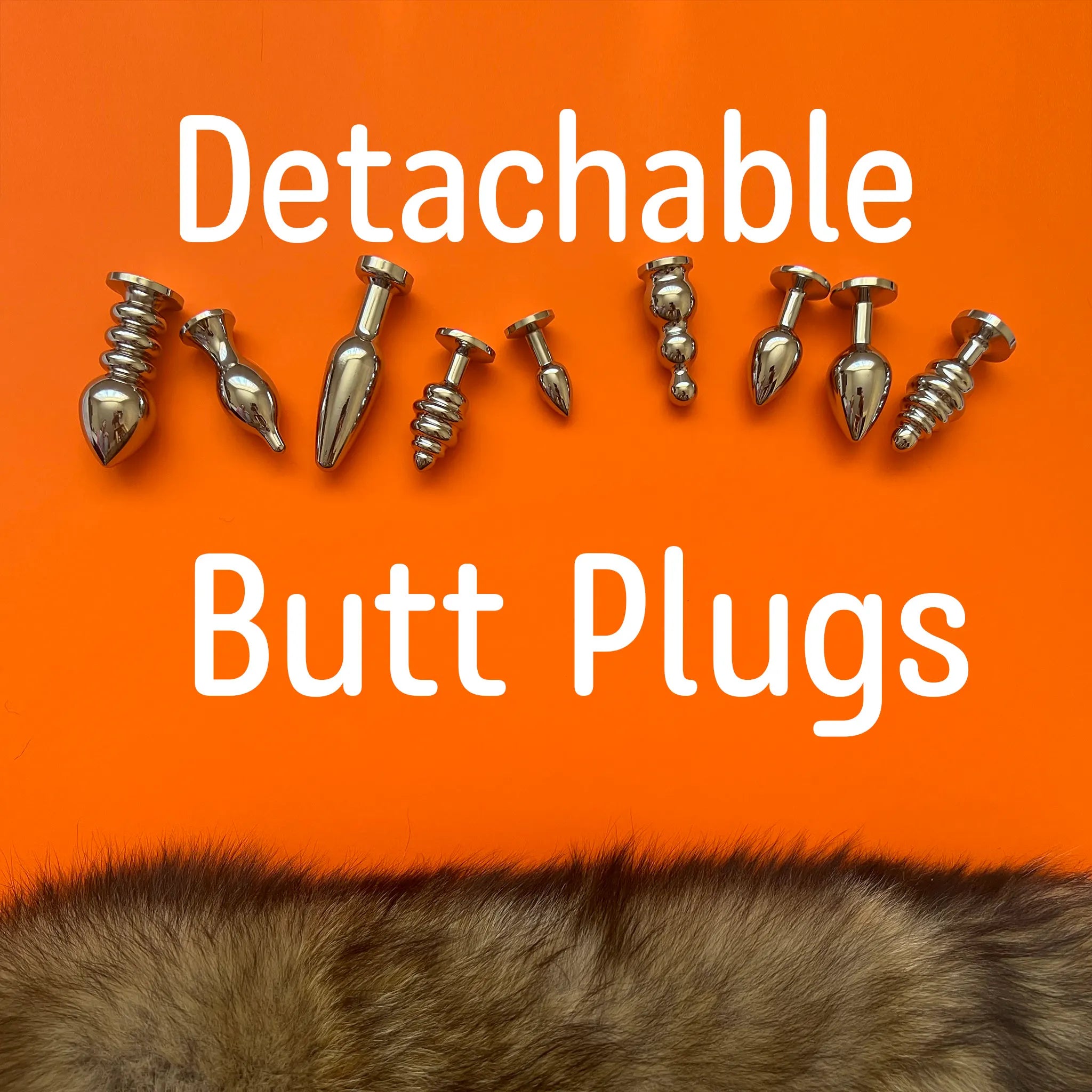 Detachable Butt Plugs for Cat, Fox, Wolf, Bunny Animal Tail Butt Plugs ...